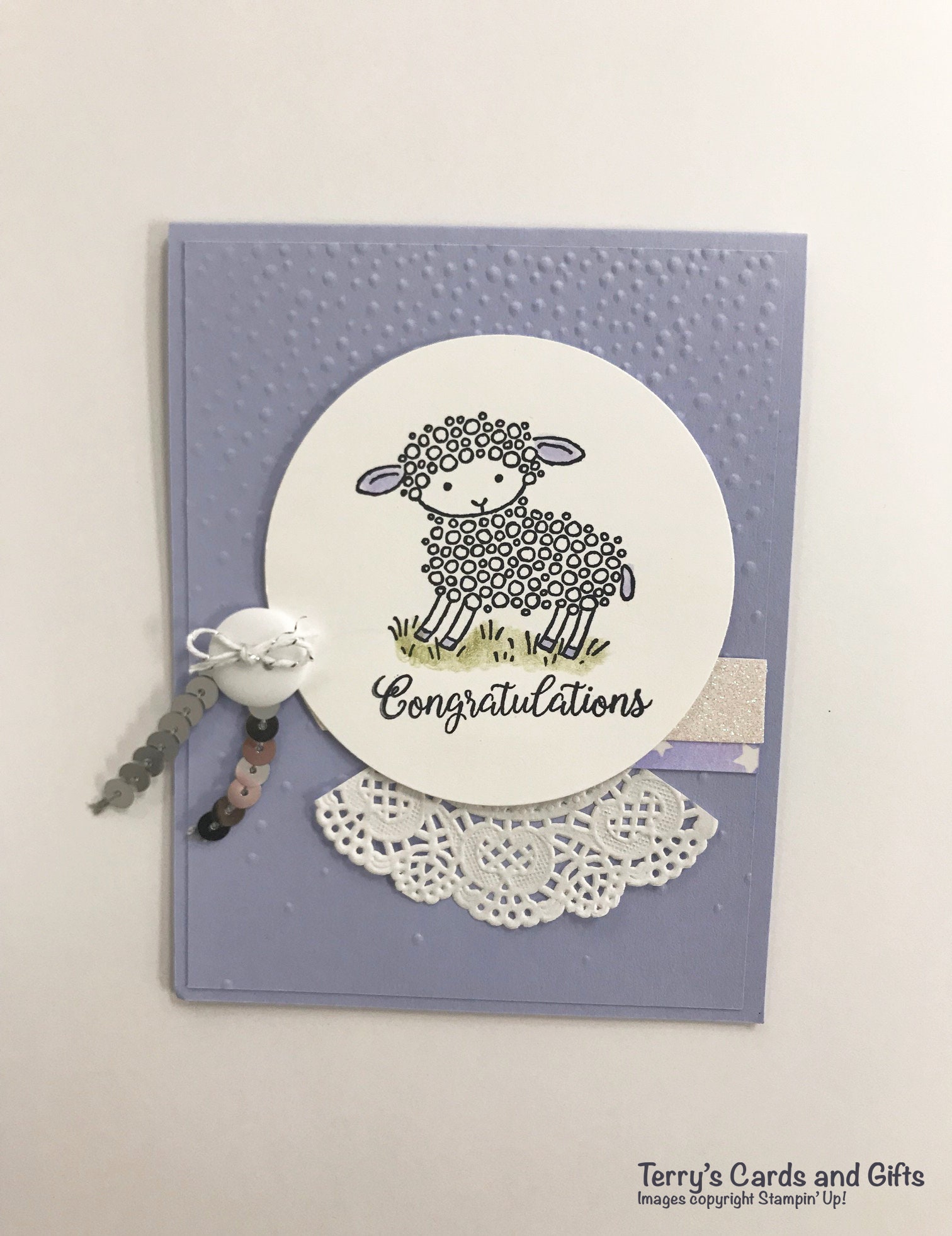 Little Lamb Baby Card - Etsy