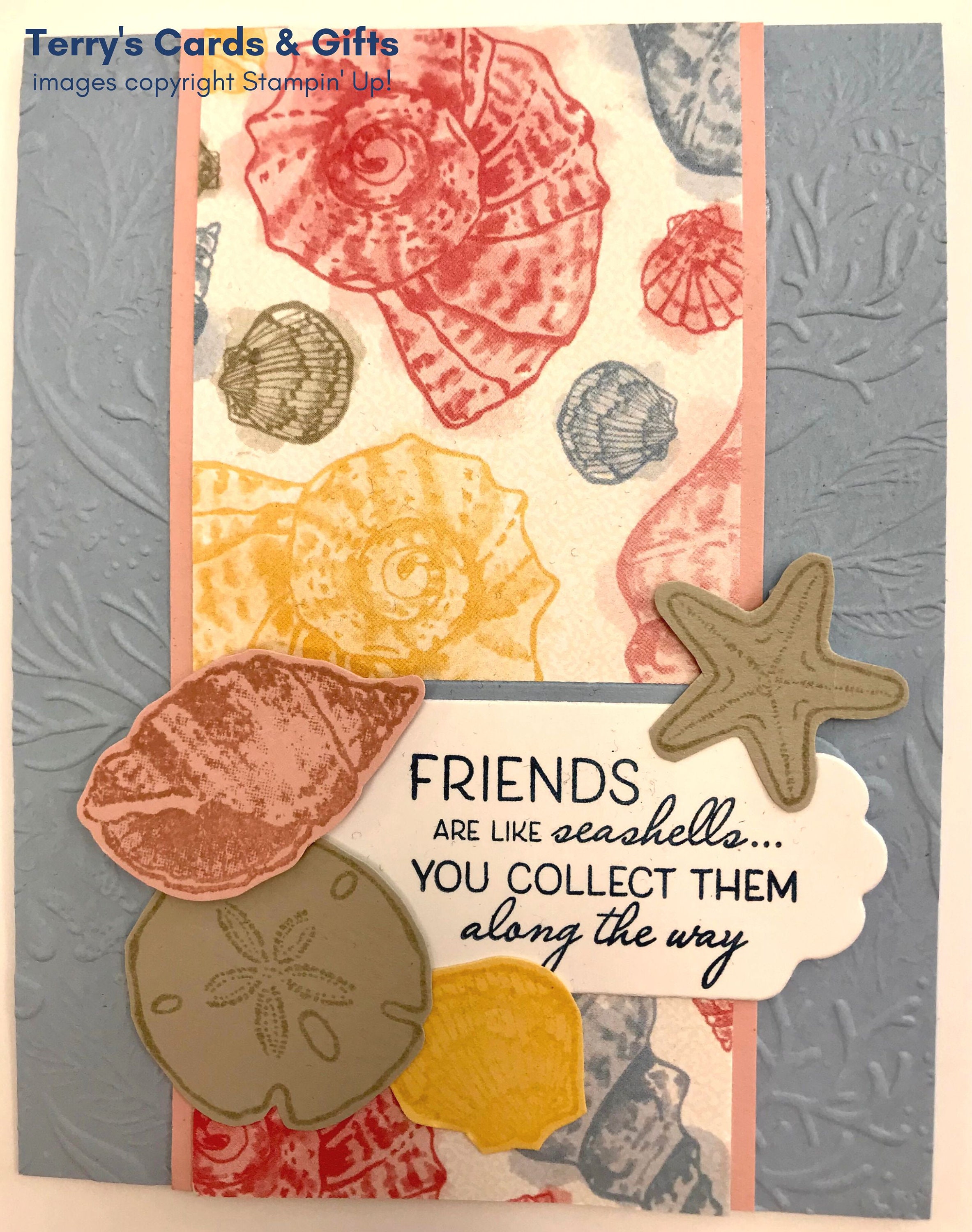 Friends Are Like Seashells Card - Etsy