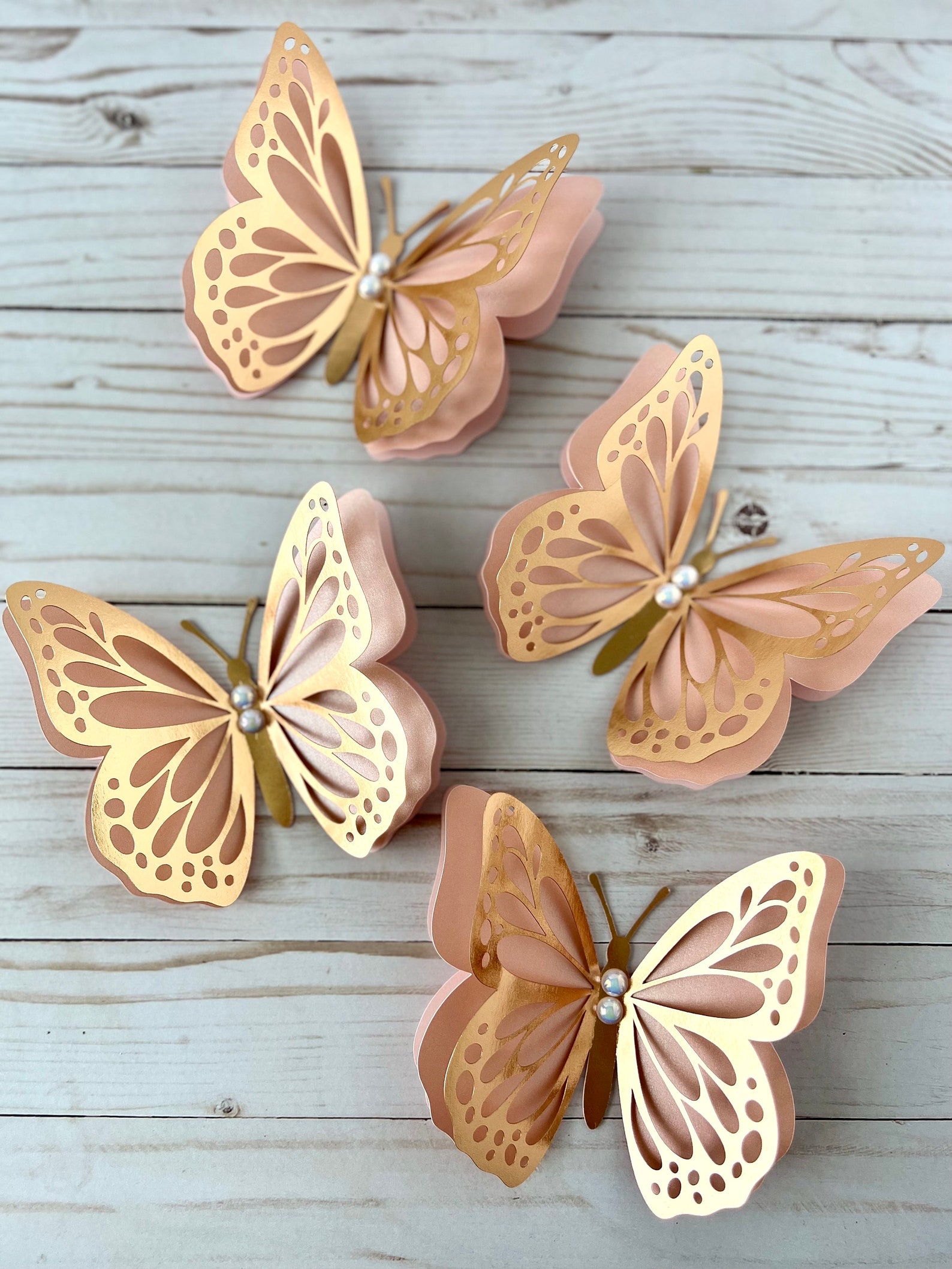 Handmade Paper Butterflies Set - Etsy