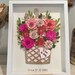 Paper Flowers Bouquet Shadow Box - Etsy
