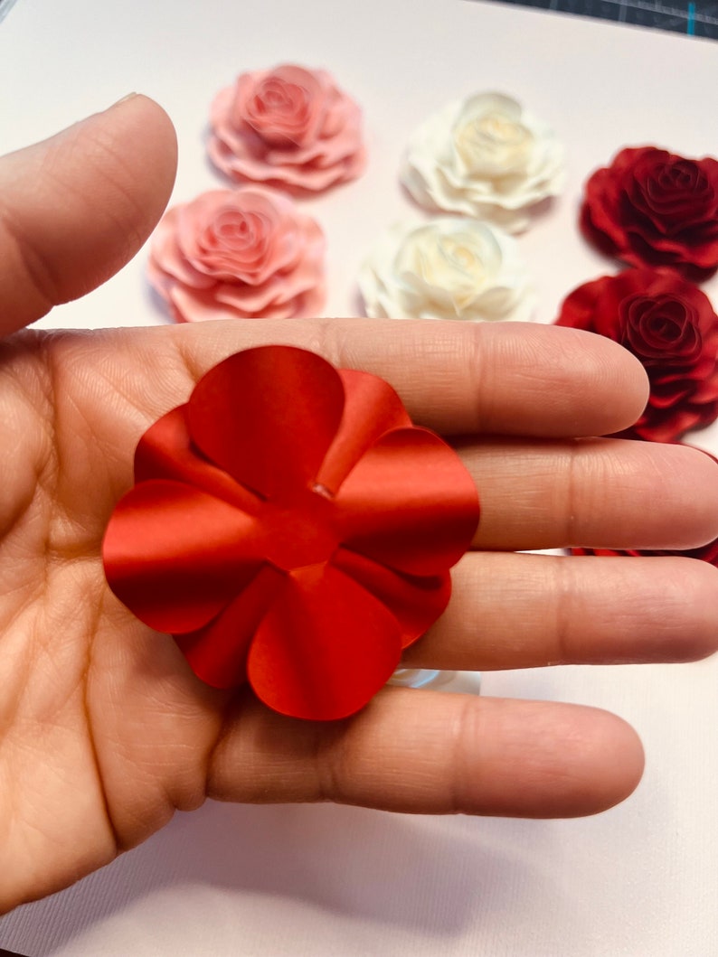 Small Paper Roses for Craft Decoration Projects - Etsy