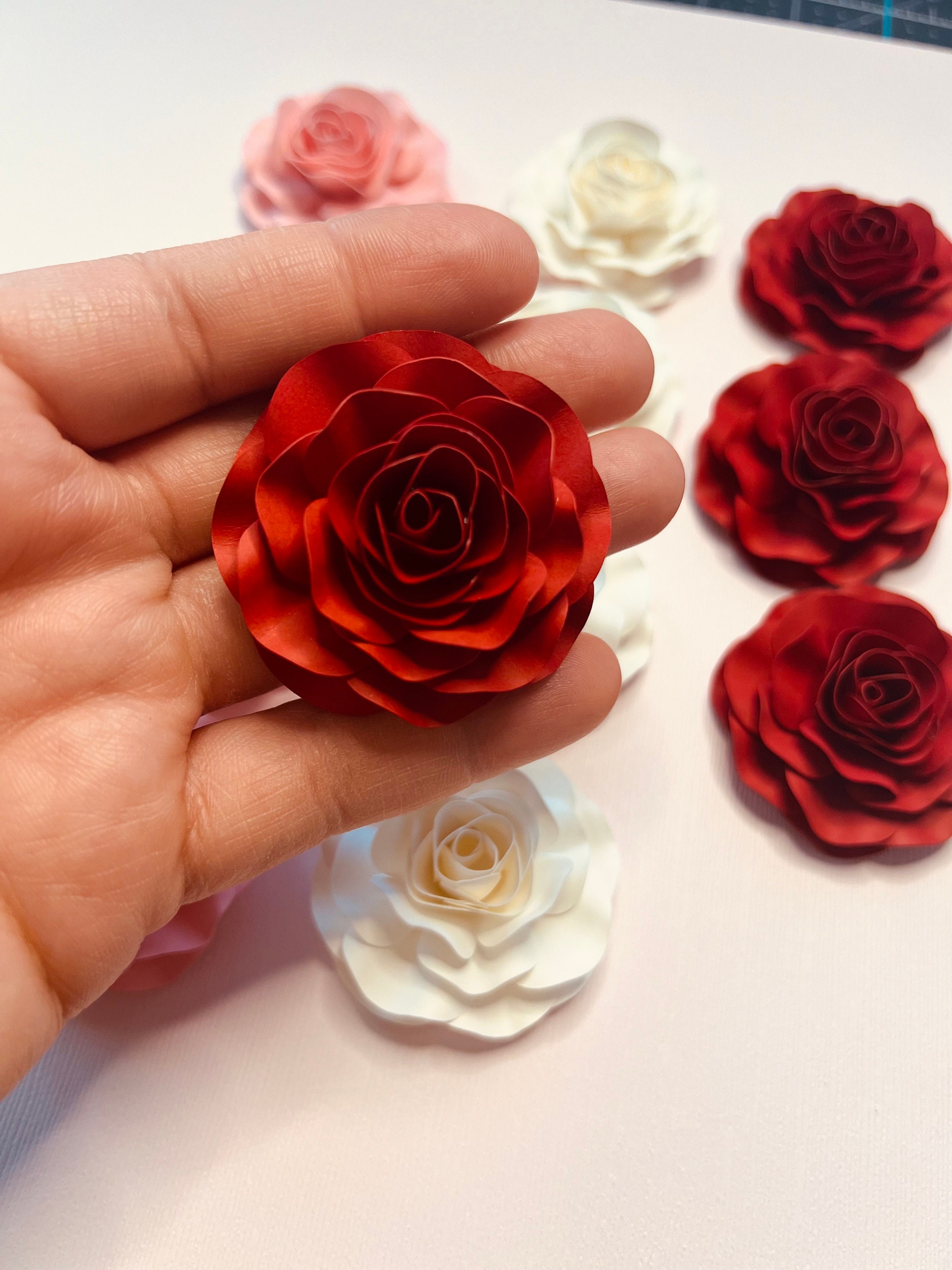 Small Paper Roses for Craft Decoration Projects - Etsy