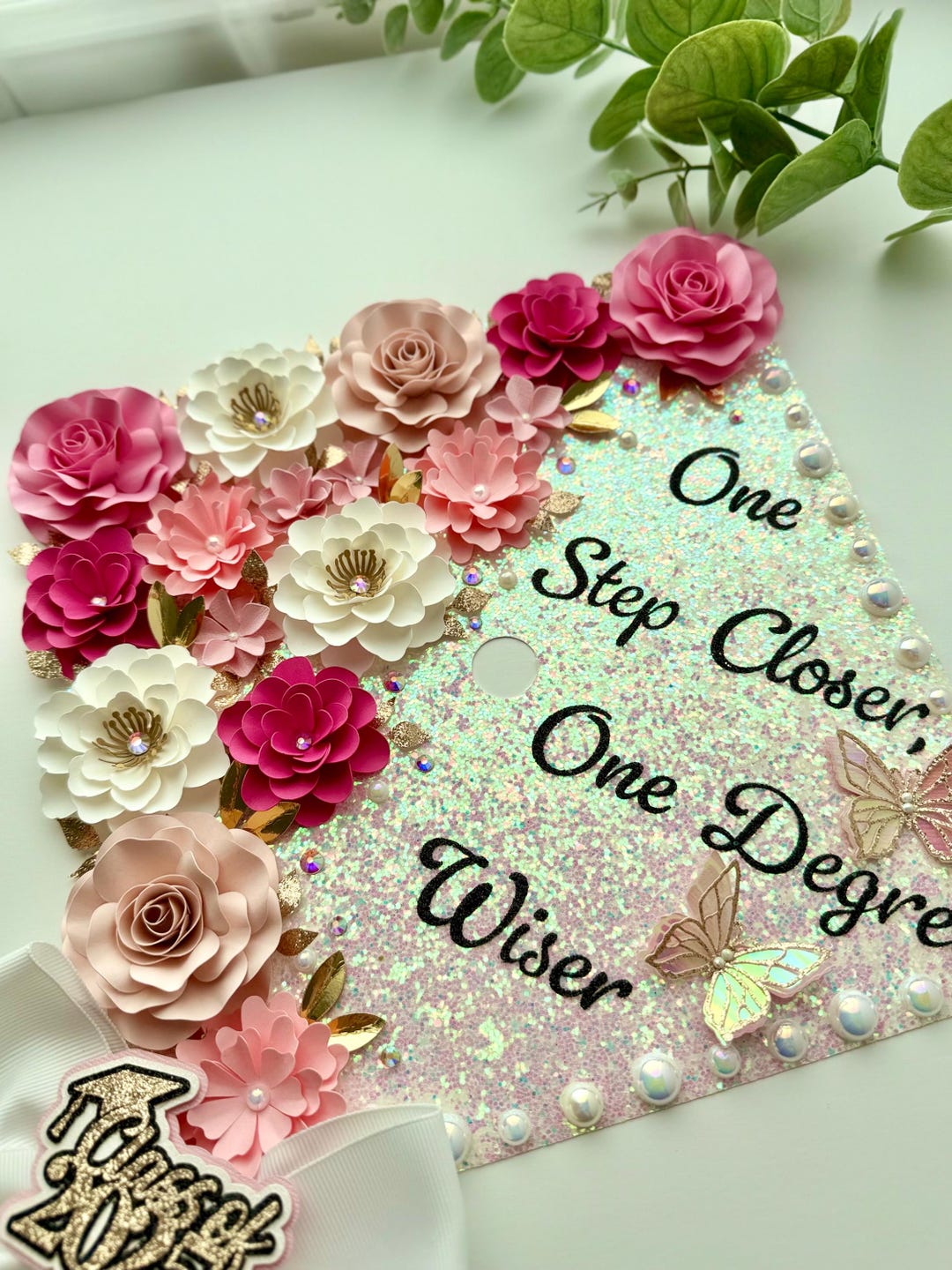 Grad Cap Topper With Paper Flowers 2025 - Etsy