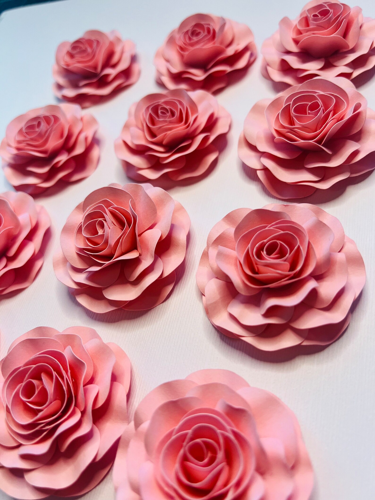 Small Paper Roses for Craft Decoration Projects - Etsy