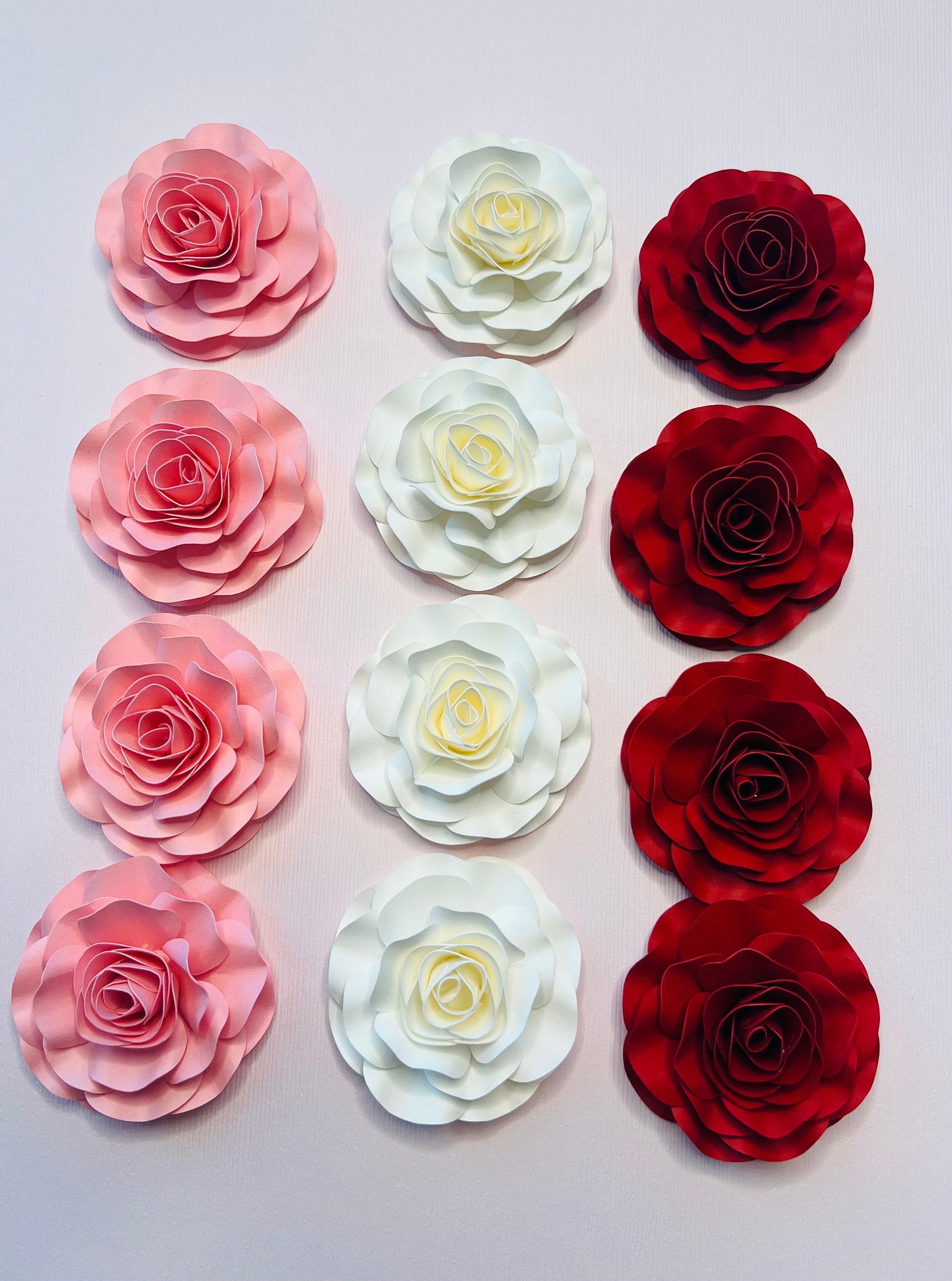 Small Paper Roses for Craft Decoration Projects - Etsy