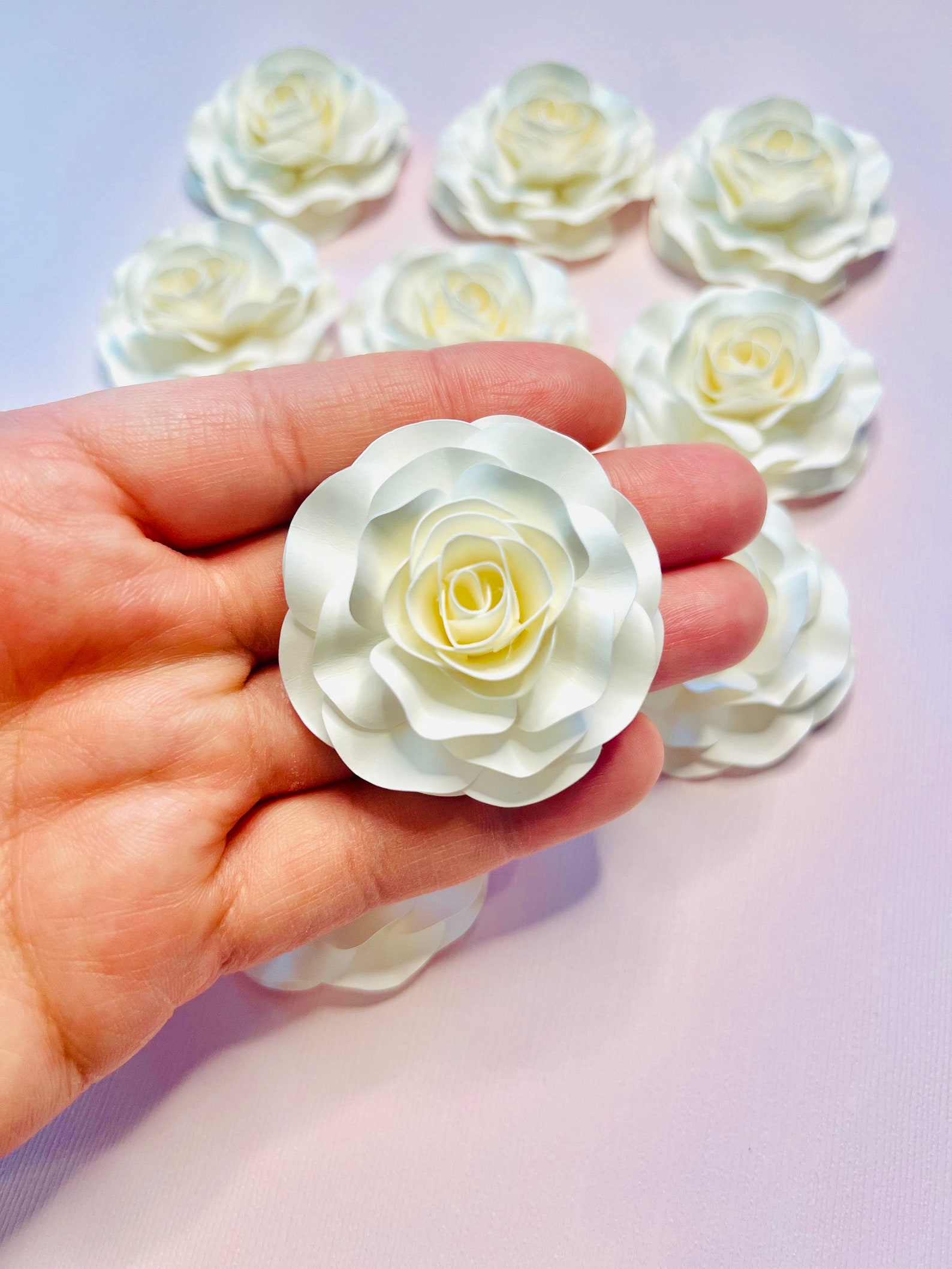 Small Paper Roses for Craft Decoration Projects - Etsy