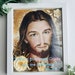 9x11 Jesus Christ Frame With Paper Flowers - Etsy