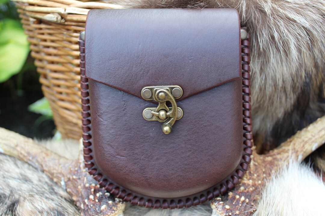 Handmade Leather Belt Pouch - Etsy
