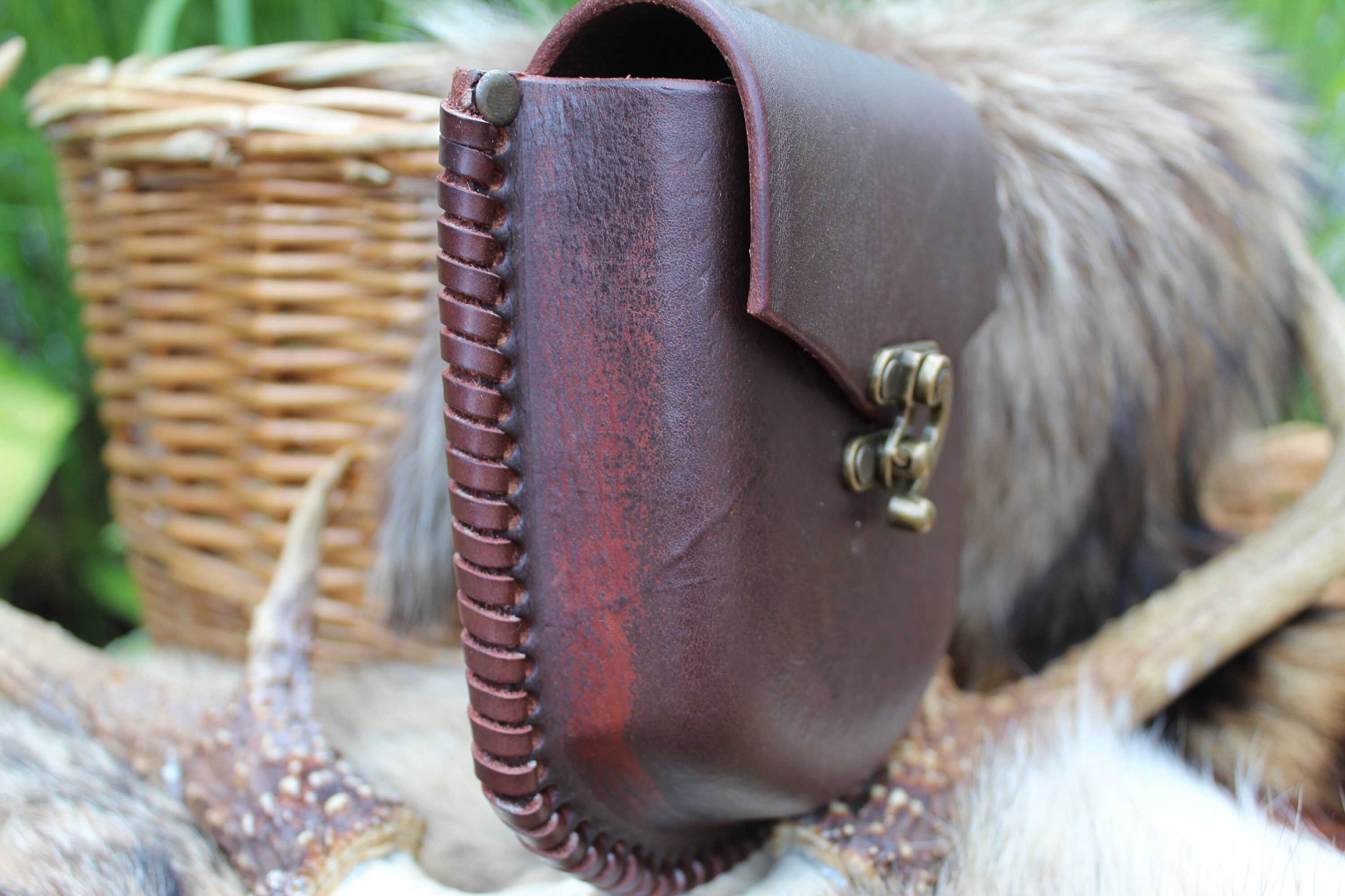 Handmade Leather Belt Pouch - Etsy