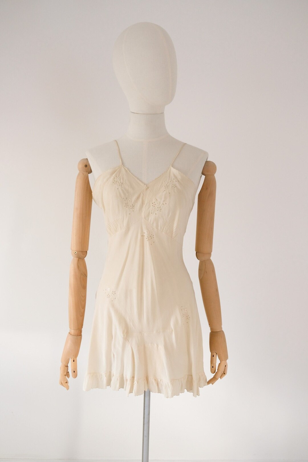 1930's Embroidered Silk Step in Lingerie - Etsy