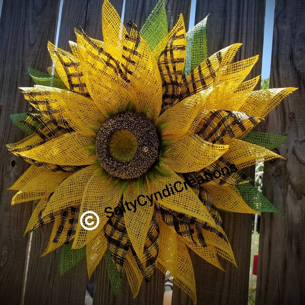 Sunflower Burlap - Etsy