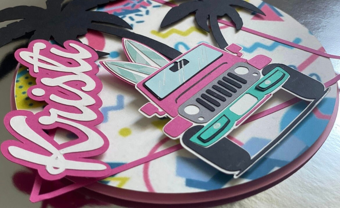 90’s Cruisin’ Jeep Cake Topper - Etsy