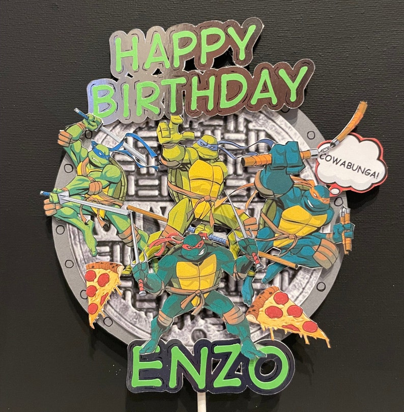 Ninja Turtles Cake Topper - Etsy
