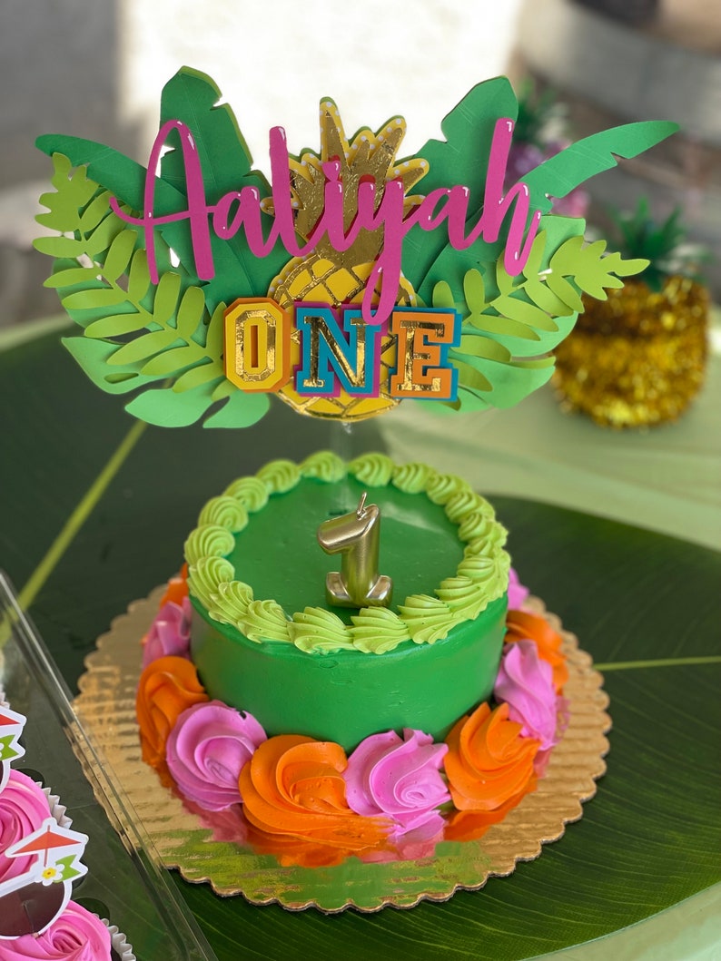 Hawaiian Luau 3D Themed Cake Topper - Etsy