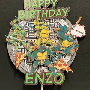 Ninja Turtles Cake Topper - Etsy
