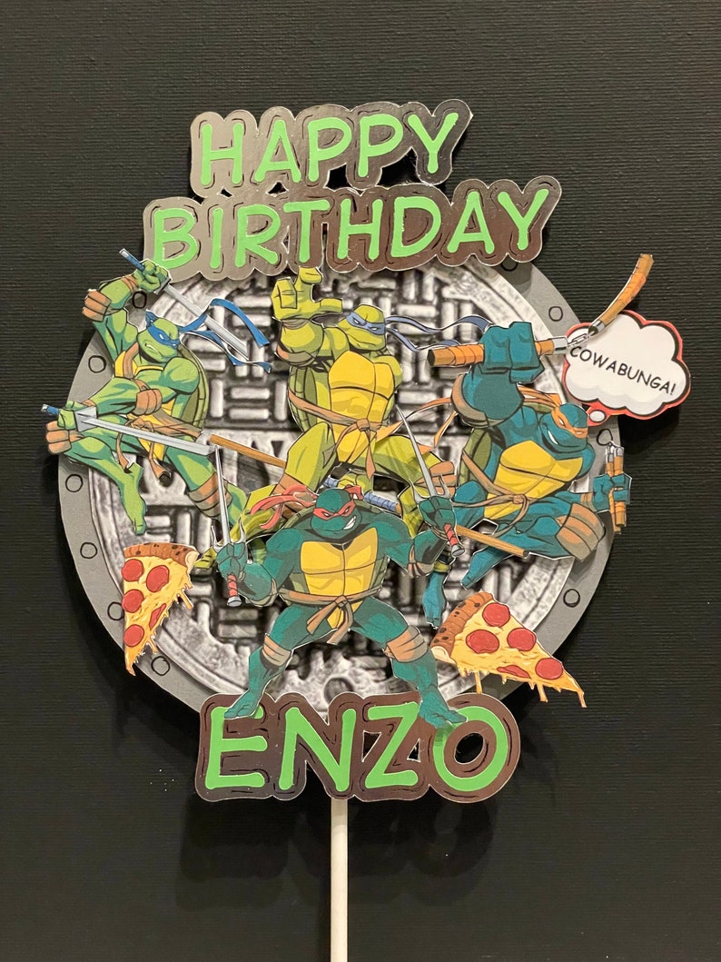 Ninja Turtles Cake Topper - Etsy