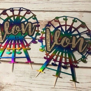 Ferris Wheel Cake Topper - Etsy