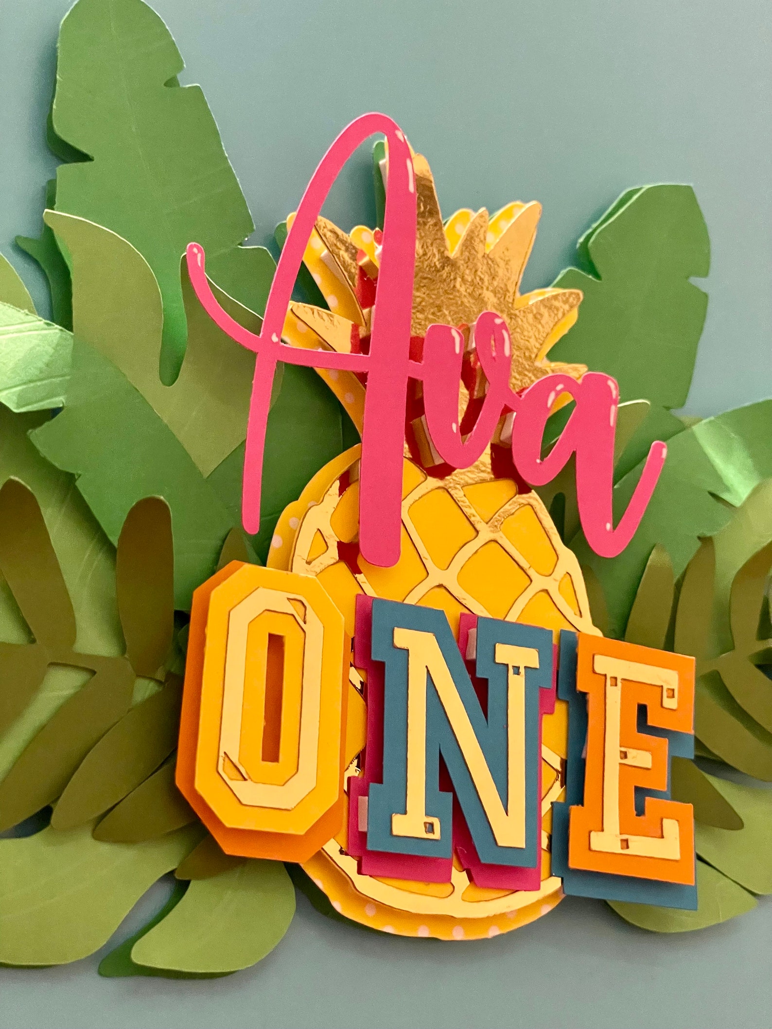 Hawaiian Luau 3D Themed Cake Topper - Etsy