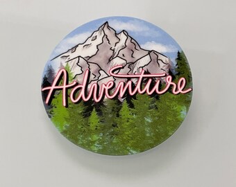 Groovy Retro Rainbow Adventure Sticker - Etsy