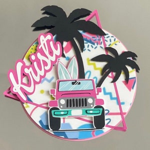 90’s Cruisin’ Jeep Cake Topper - Etsy