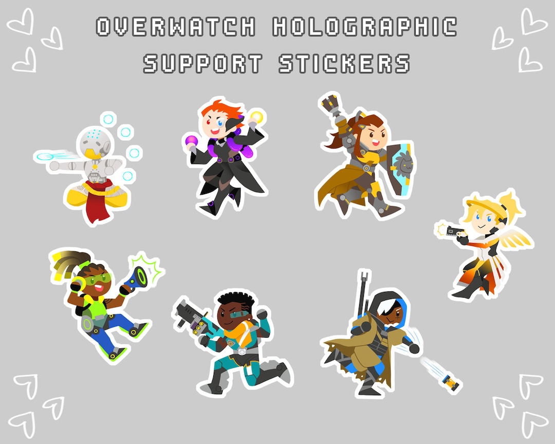 Holographic Overwatch Support Stickers - Etsy