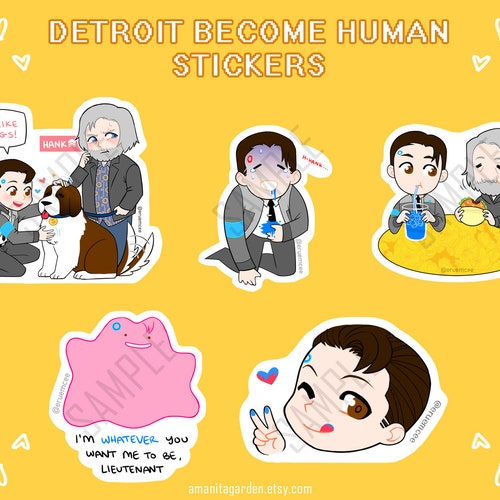 Detroit Become Human Connor Vinyl Sticker - Etsy