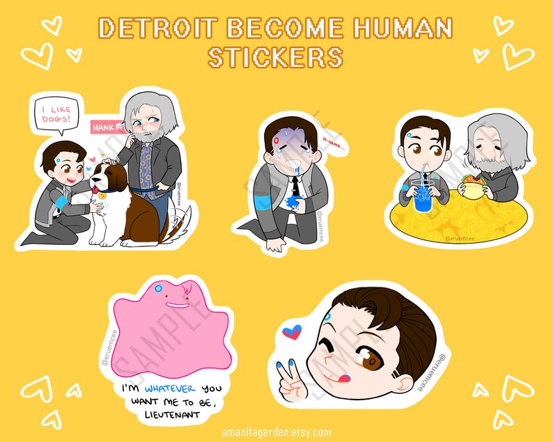 Detroit Become Human Stickers | Etsy