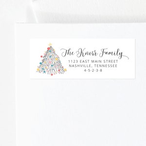 Christmas Address Sticker/recipient Address Label/printable Address ...