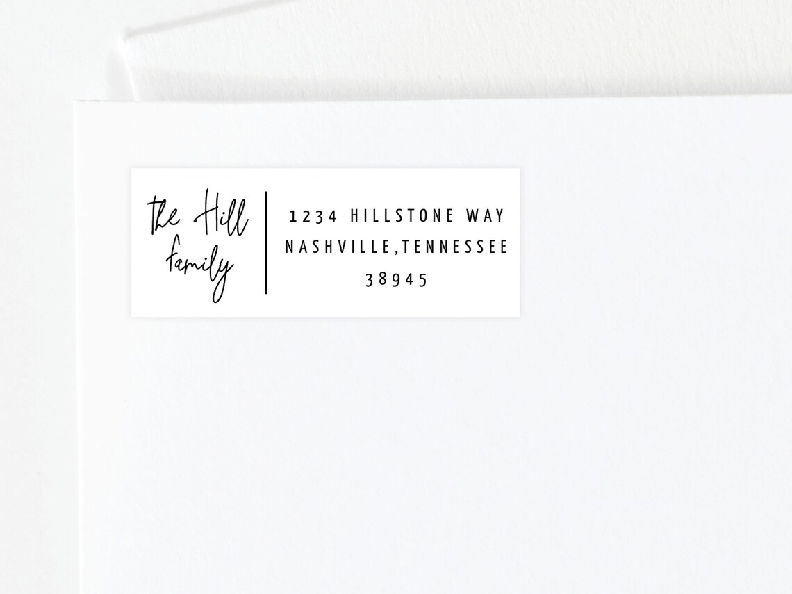 Custom Printable Return Address Label Template Digital - Etsy