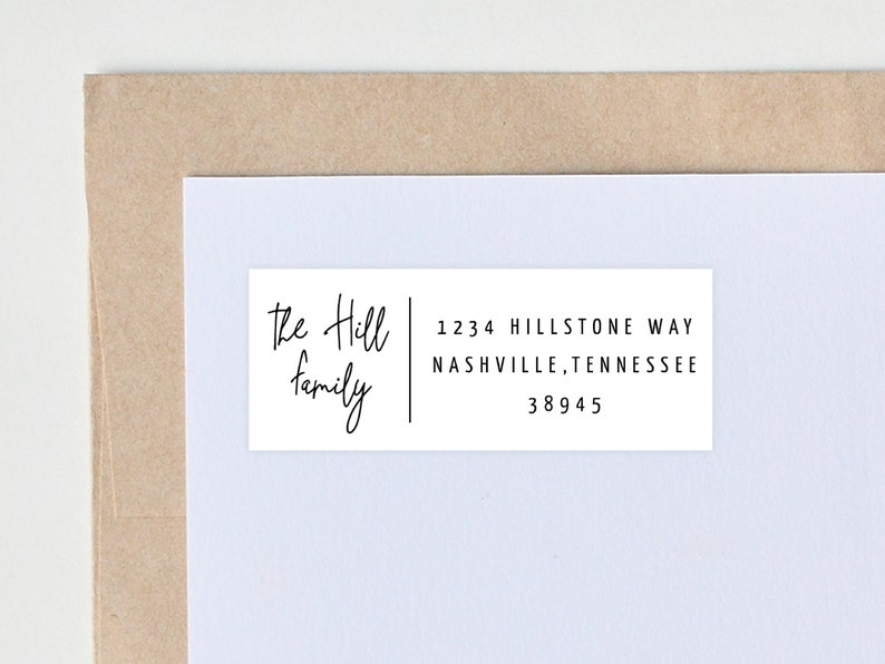Custom Printable Return Address Label Template Digital - Etsy