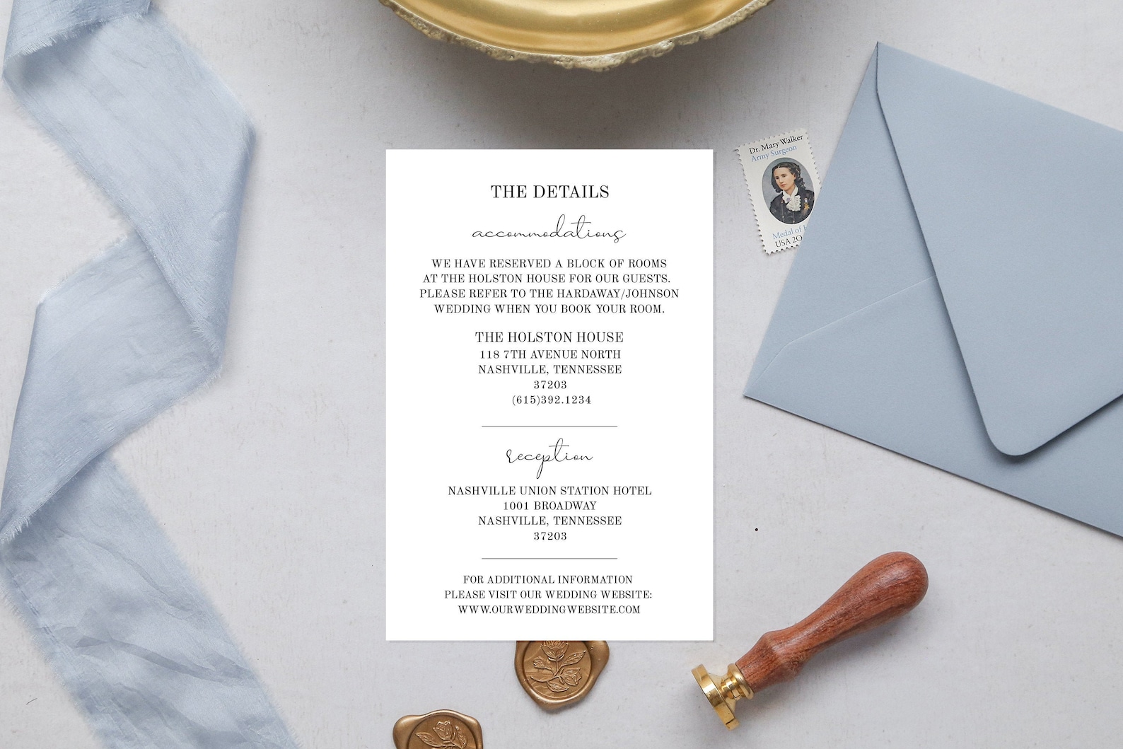 Printable Wedding Invitation Details Card, Details Card, Wedding ...