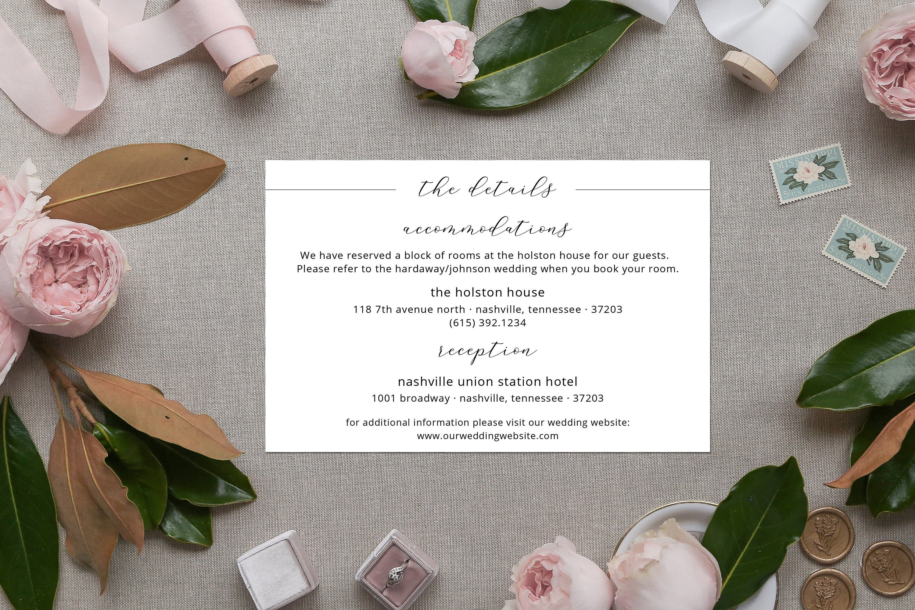 Printable Wedding Invitation Details Card Details Card - Etsy