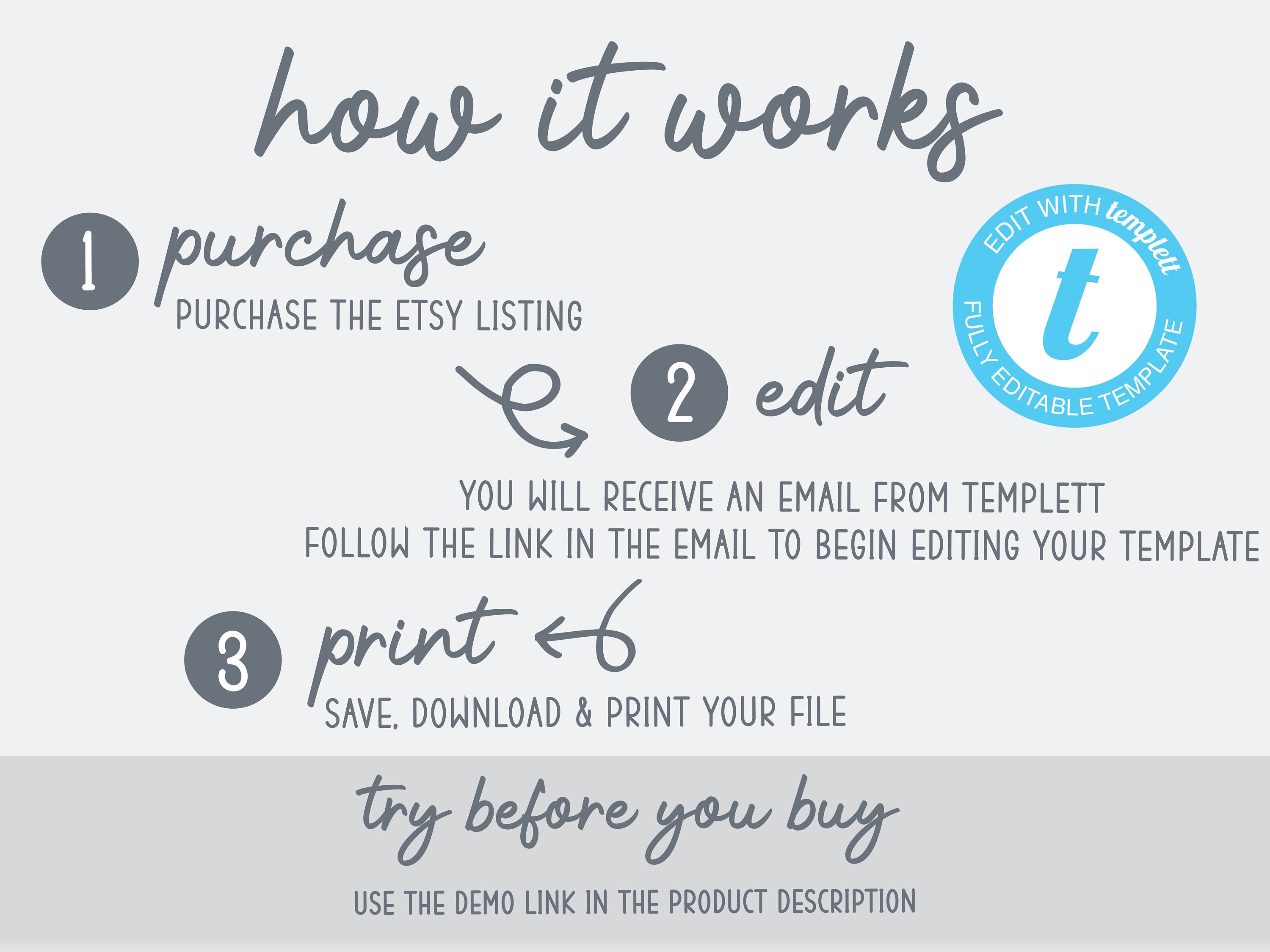 Printable Address Label Template: Minimalist Design (digital Download ...