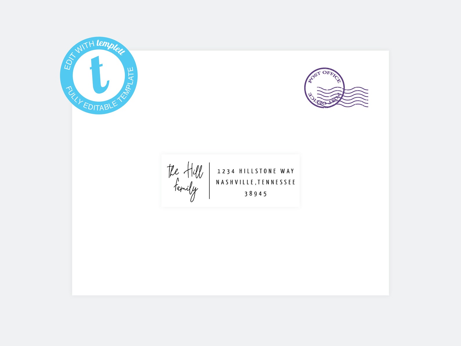 Custom Printable Return Address Label Template Digital - Etsy