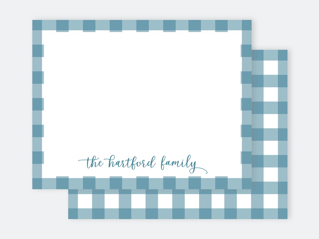 Note Card Template/printable Family Stationery/custom Notecard ...