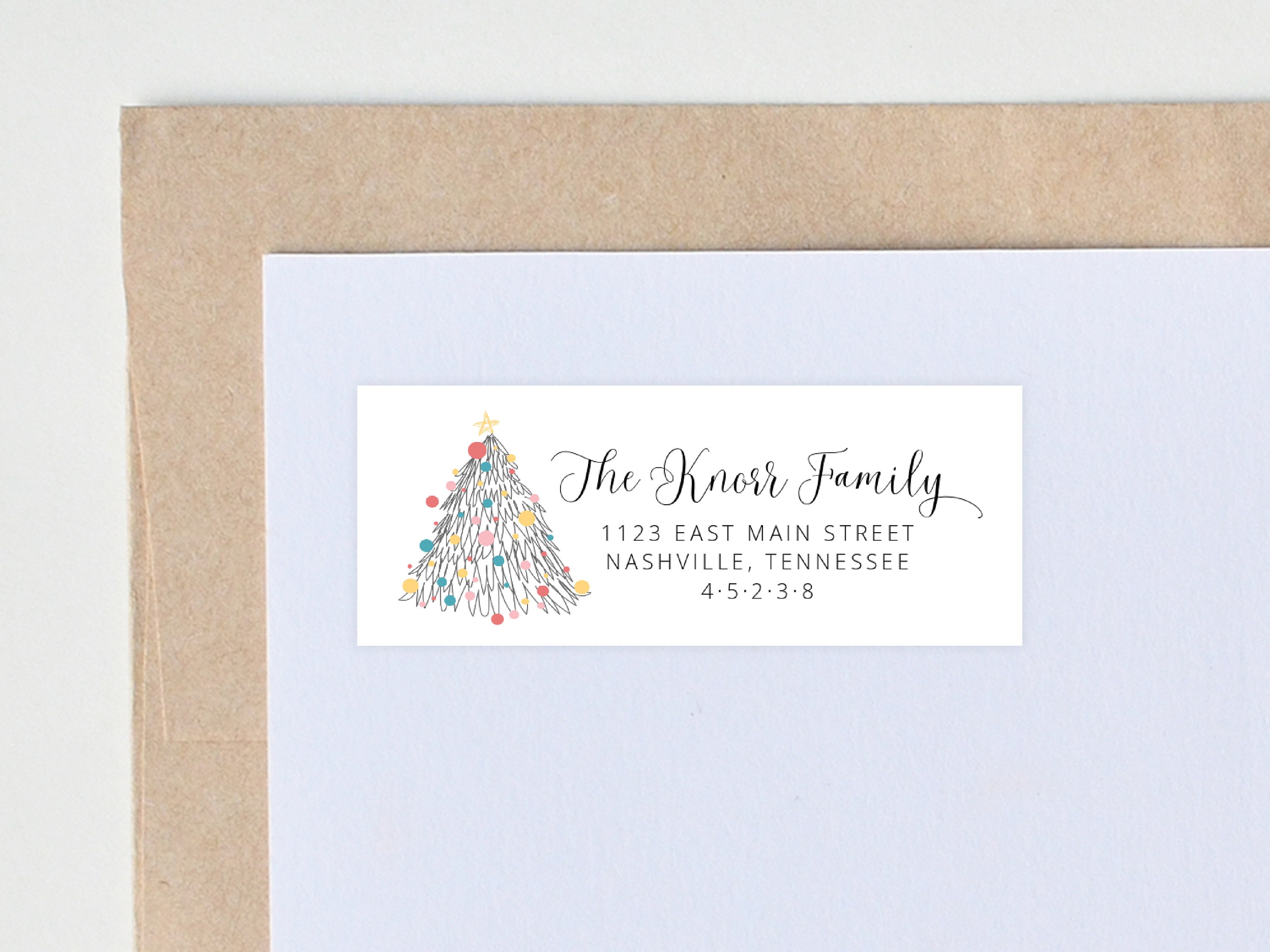 Christmas Address Sticker/recipient Address Label/printable Address ...