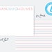 Note Card Template/printable Stationery/custom Notecard/personalized ...