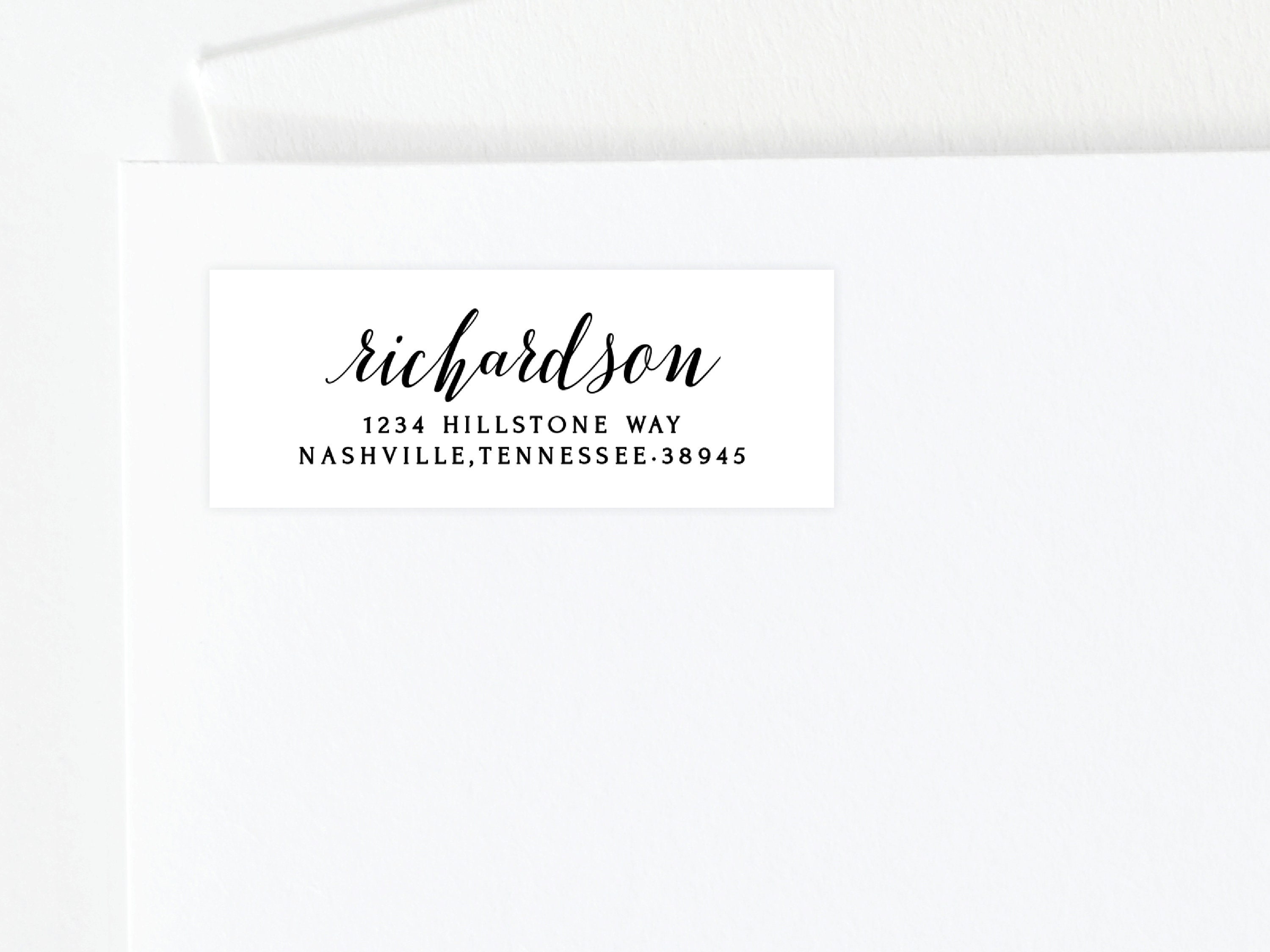 Minimal Return Address Label Template for Envelopes/digital Download ...