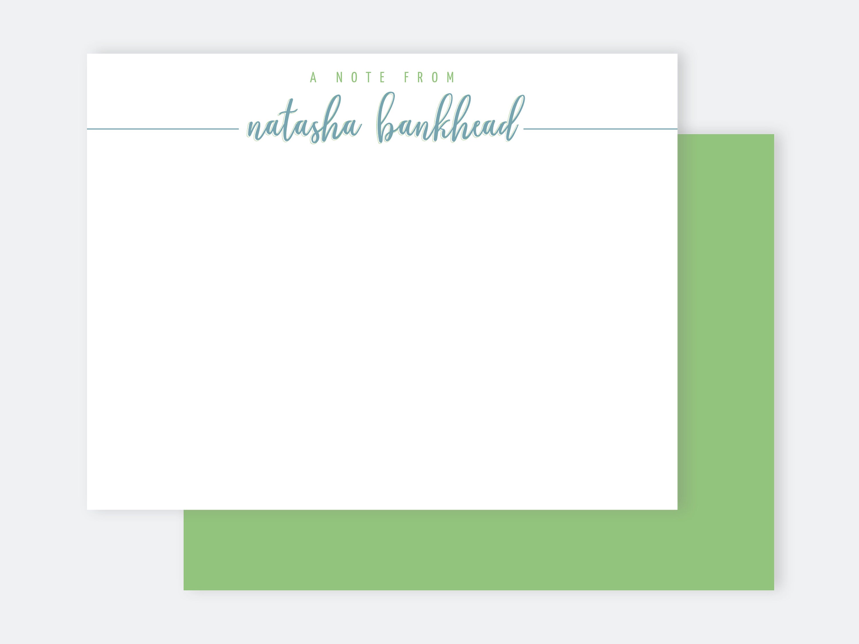 Note Card Template/printable Family Stationery/custom - Etsy