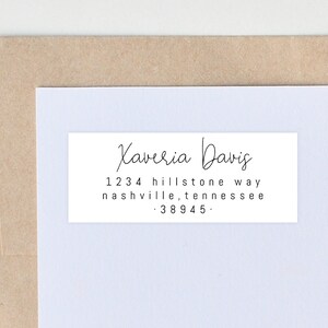 Custom Printable Return Address Label Template Address - Etsy