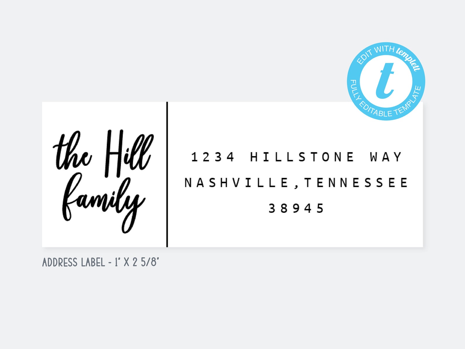 Custom Printable Return Address Label Template Digital - Etsy