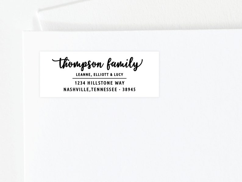 Custom Family Printable Return Address Label Template Digital - Etsy