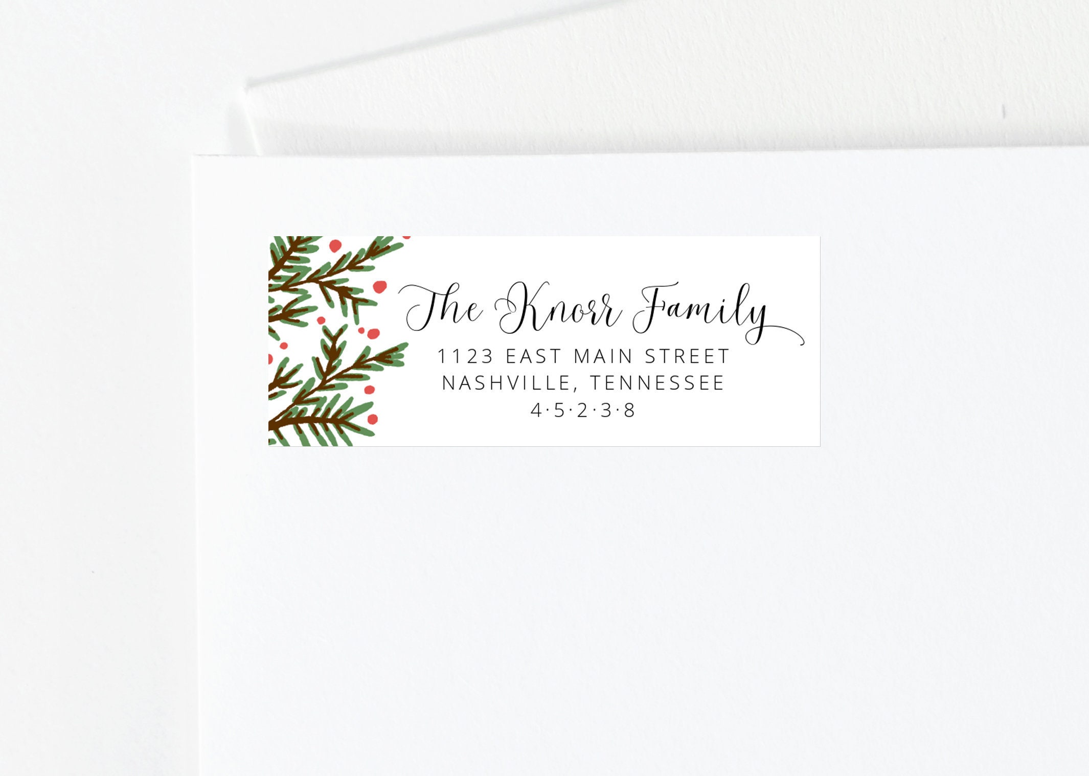 Christmas Address Labels/recipient Address Label/printable Address ...