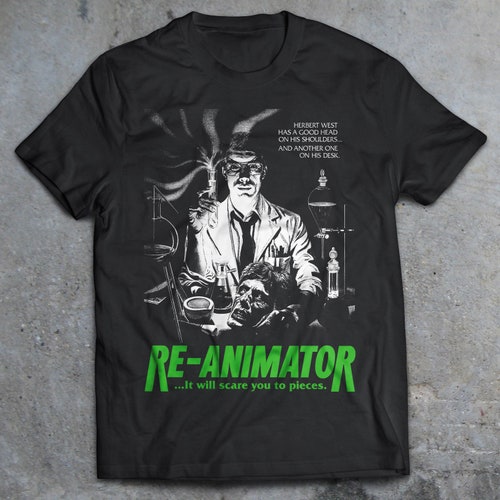 Reanimator Lovecraft Classic Horror Movie Re-animator T-shirt - Etsy