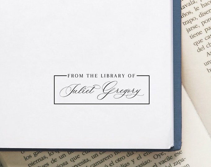 This Book Belongs to Self-inking Stamp, Custom Book Stamp, Custom ...