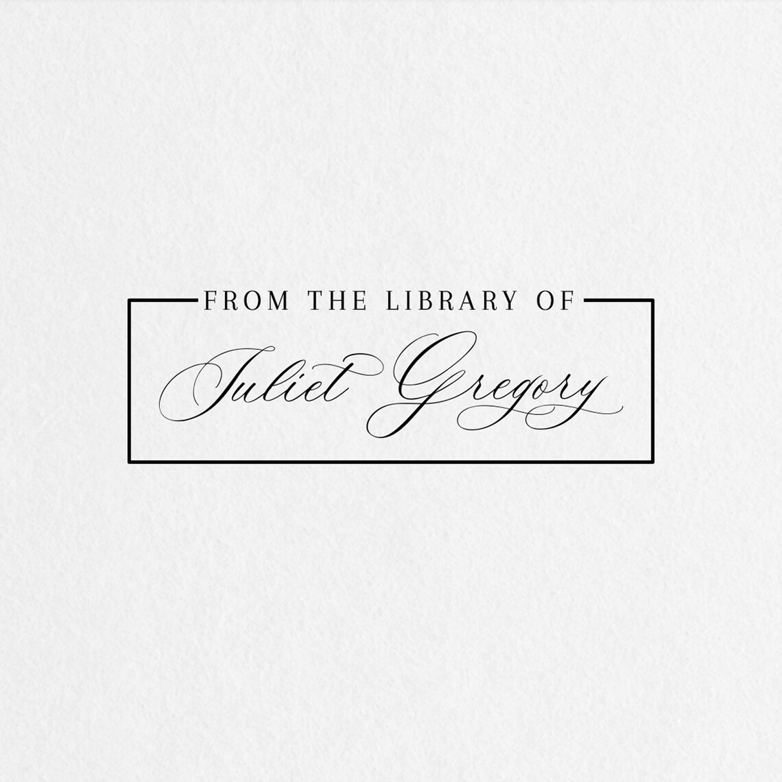 Library Stamp or Book Stamp, From the Library of Bookplate, Book Lover ...