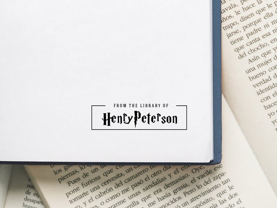 Wizard Library Stamp or Book Stamp, From the Library of Bookplate ...