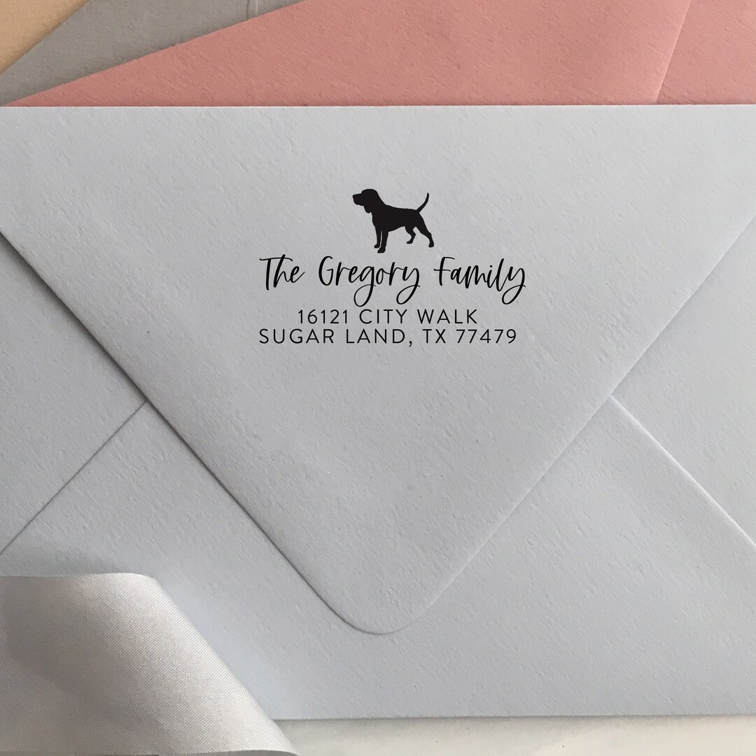 Beagle Dog Stamp, Return Address Stamp, Self Inking Stamp, Corgi Gift ...