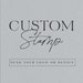 Custom Logo Stamp Packaging Stamp Personalized Stamp Large Business ...