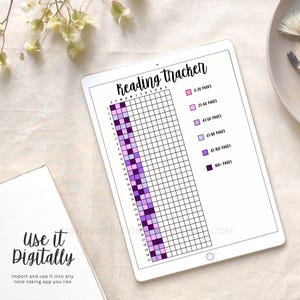Reading Tracker Printable | A4 & A5 Size | Daily Page Counter | Color ...